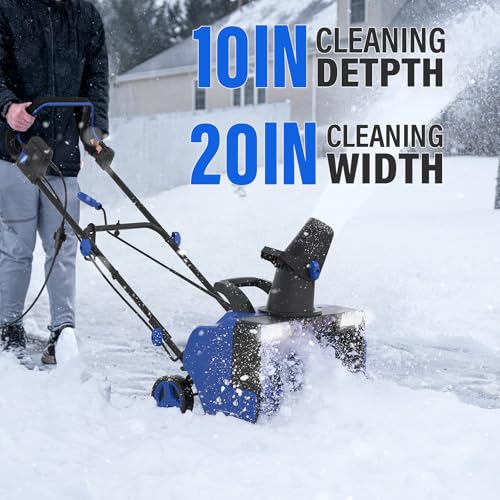 SOYUS Corded Electric Snow Blower – Handles Wet/Heavy Snow, 20-Inch ...
